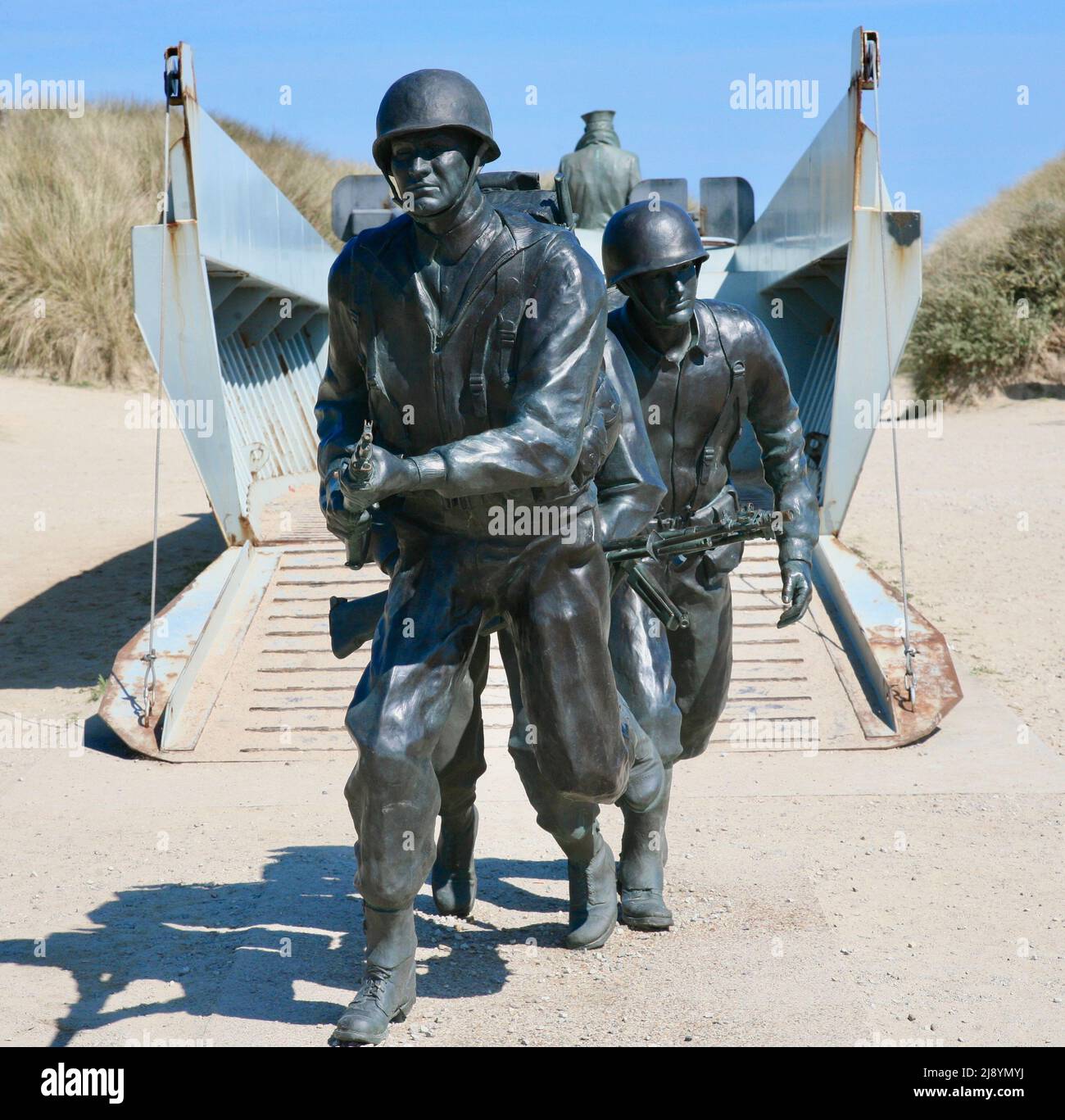 Memorial Utah beach Stock Photo - Alamy