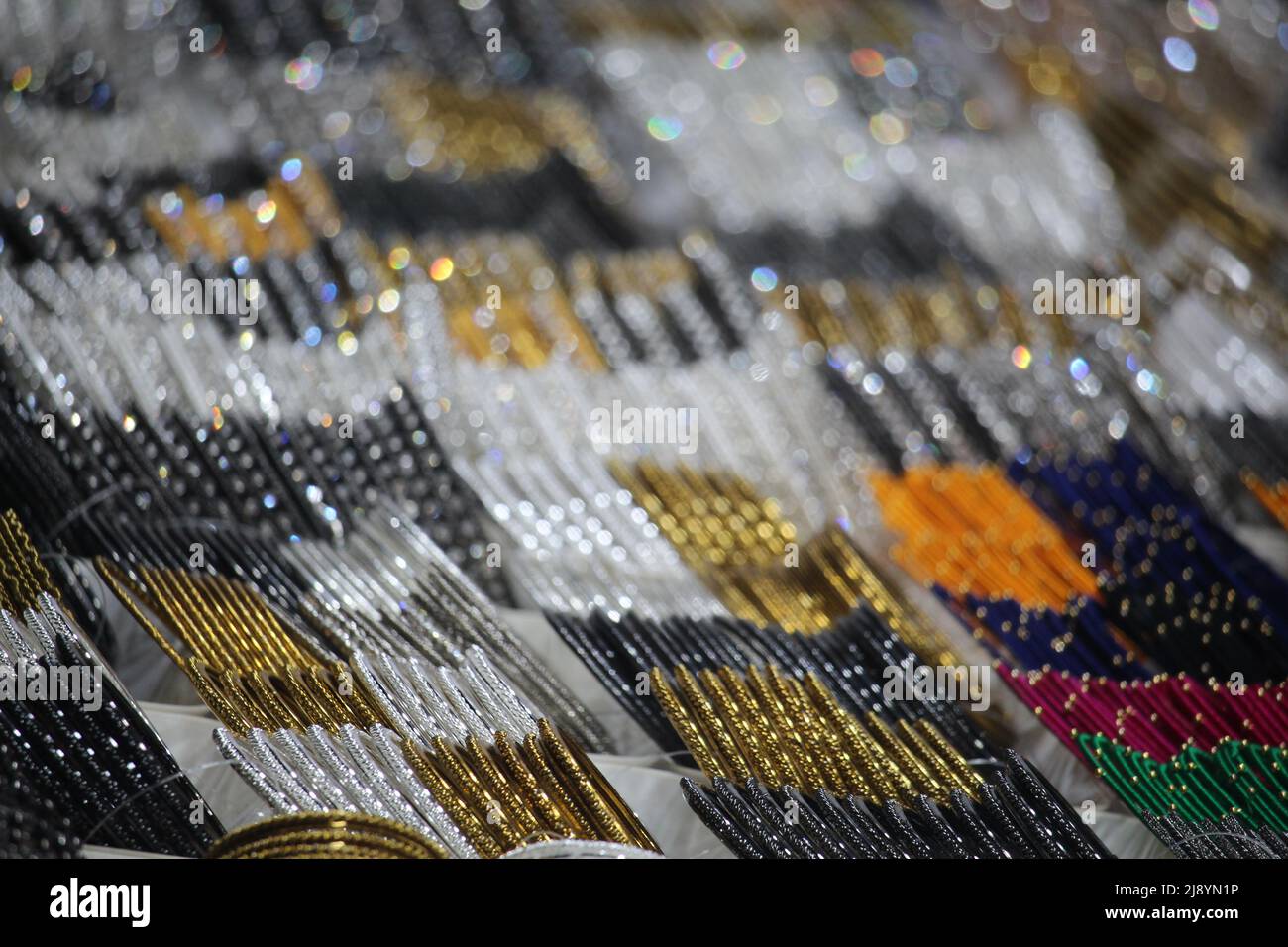 Jewelry on window display Stock Photo - Alamy