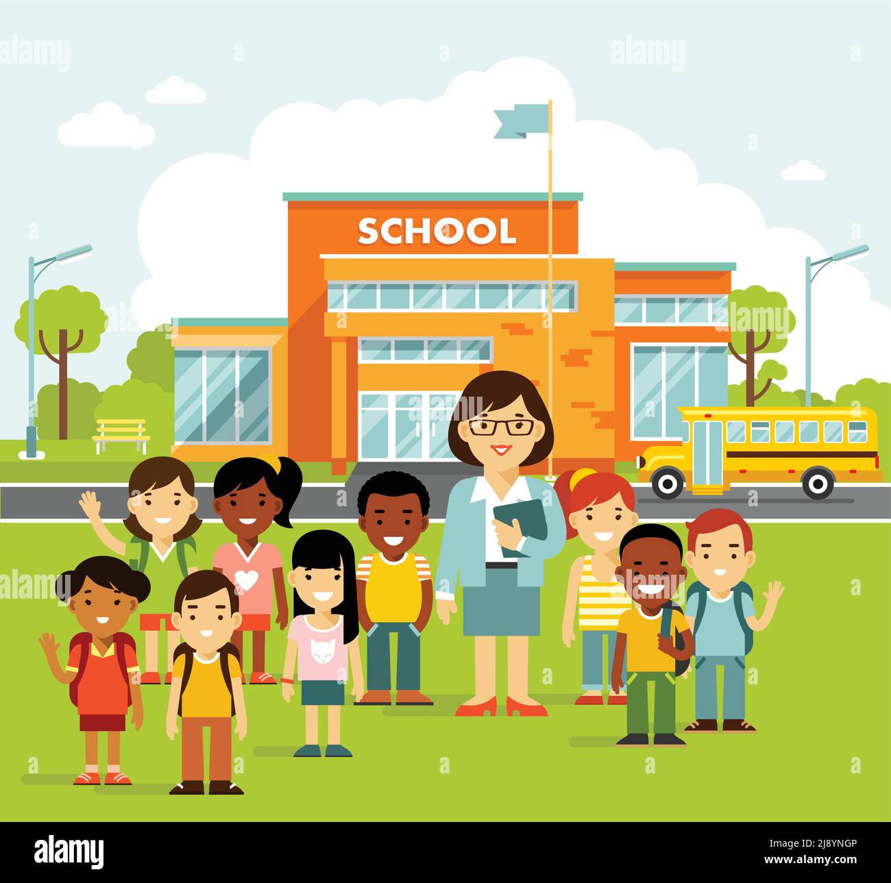 Primary School Children Clipart