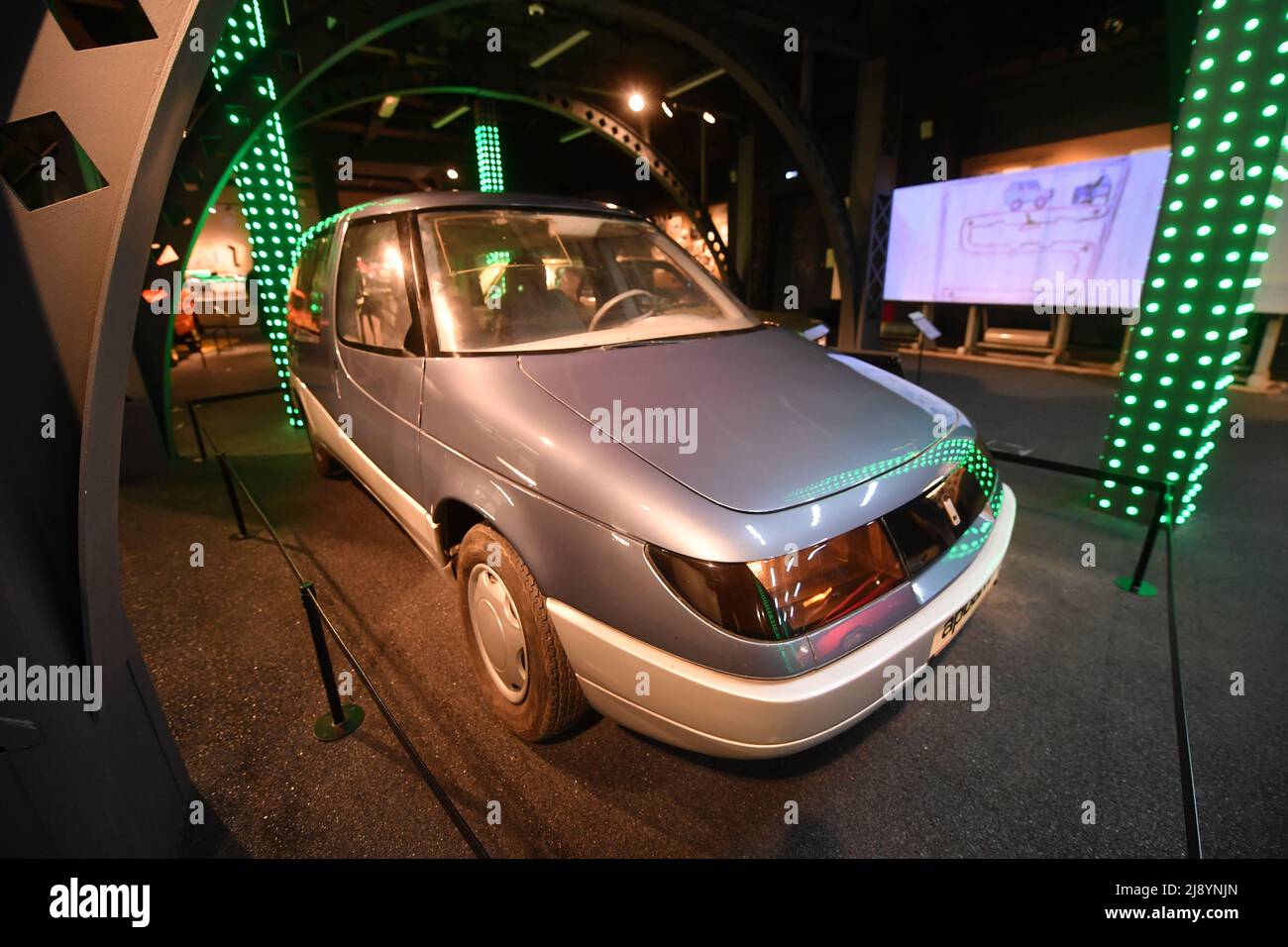 Moscow. The Moskvich-2139 'Arbat' car at opening of the Moskvich Dream ...