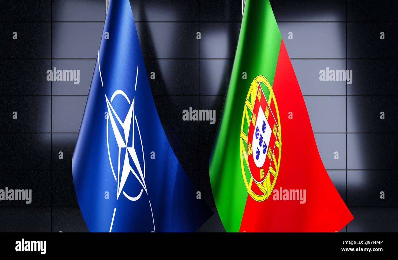 Nato portugal flag hi-res stock photography and images - Alamy