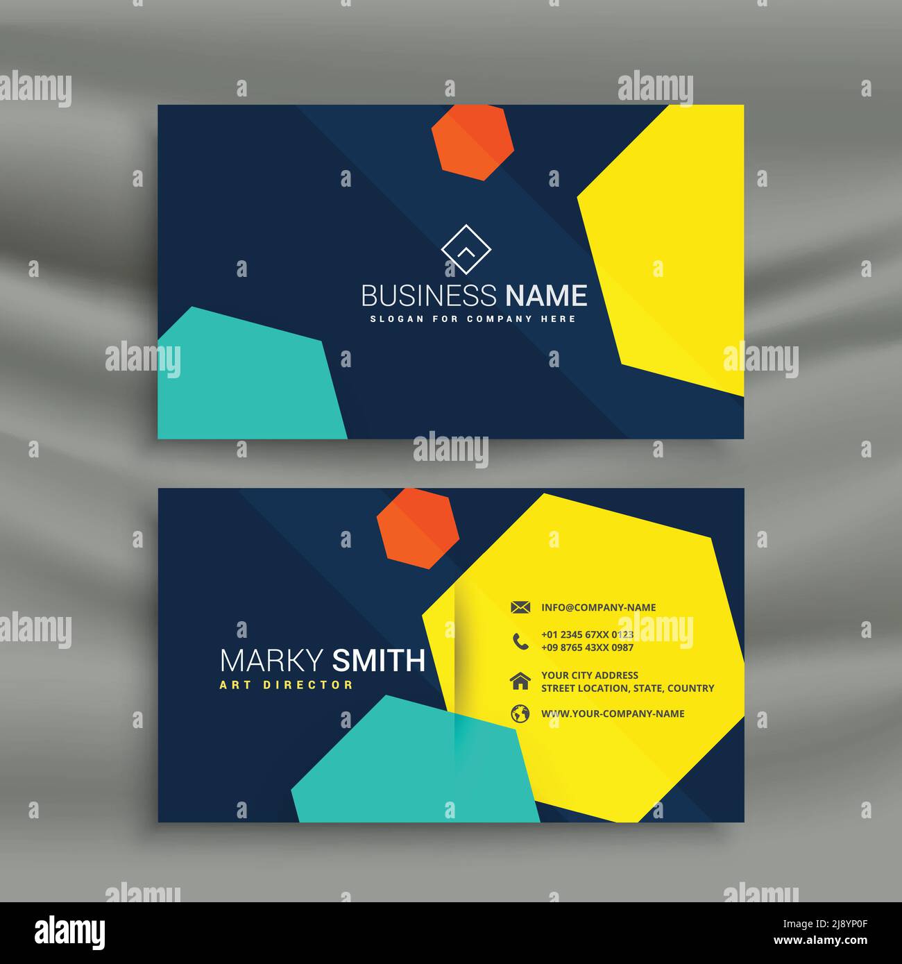 Stylish business card Stock Vector Images - Alamy