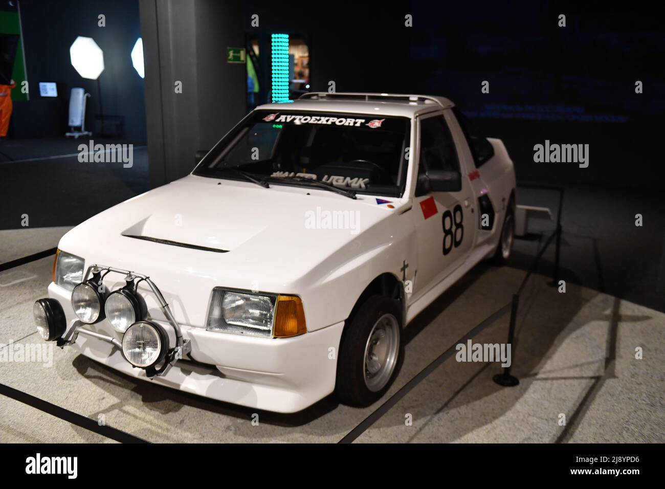 Moscow. The Moskvich-2141 car at opening of the Moskvich Dream ...