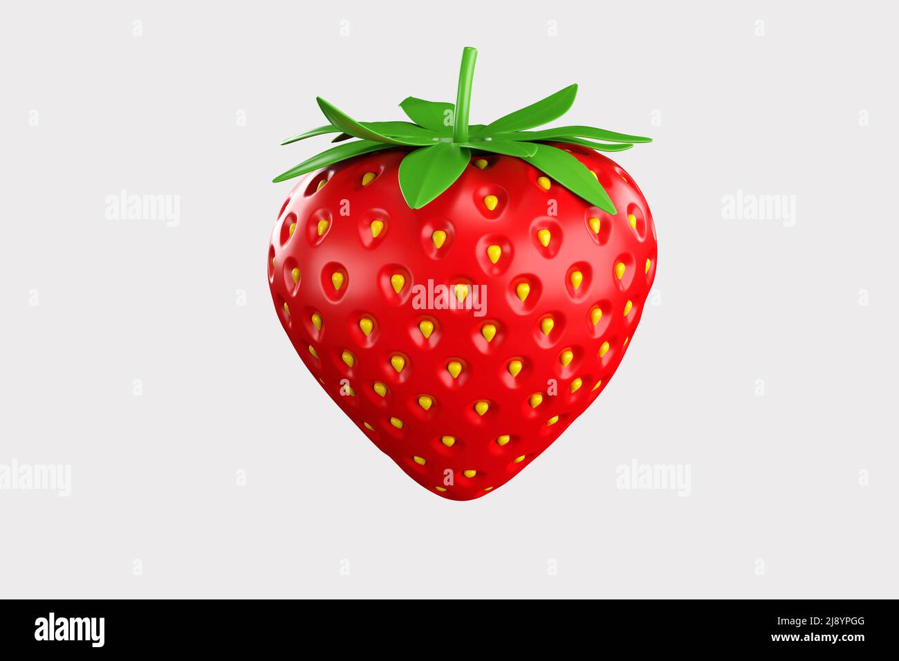 Strawberry isolated. Strawberries isolate. Whole strawberry on white ...
