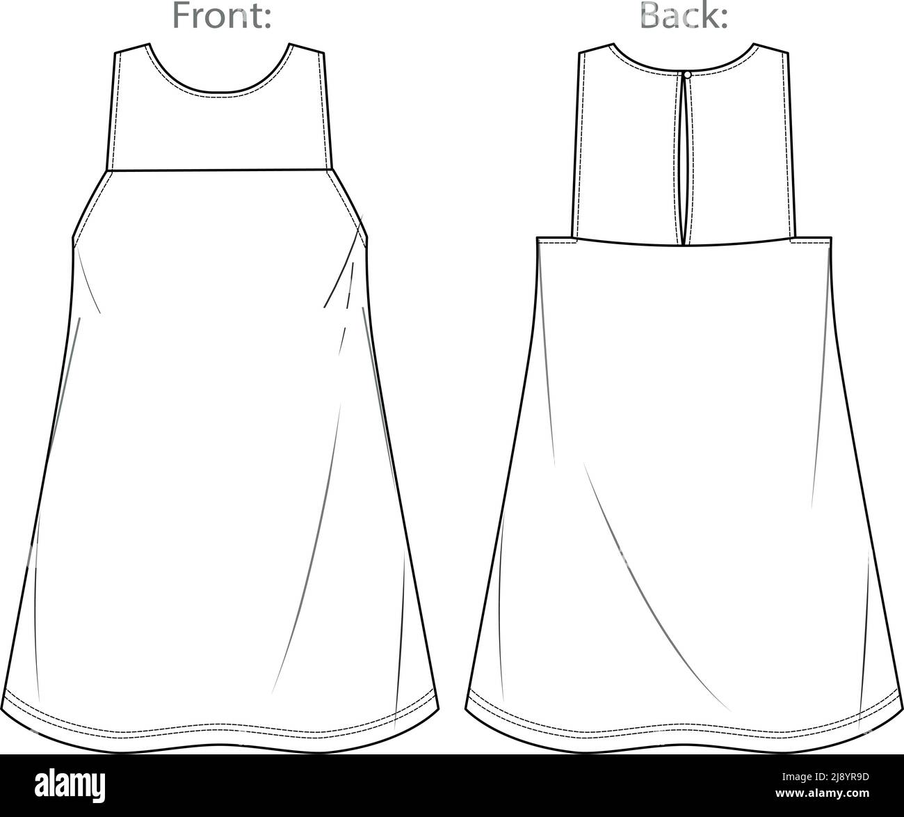 Clothing fashion mini dress Cut Out Stock Images & Pictures - Alamy