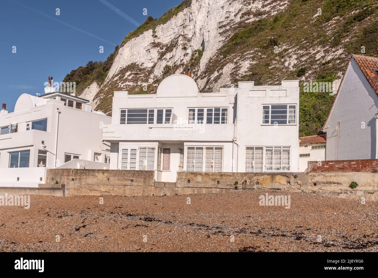 East Cliff End St , Margrets Bay, Kent, Britain Stock Photo - Alamy