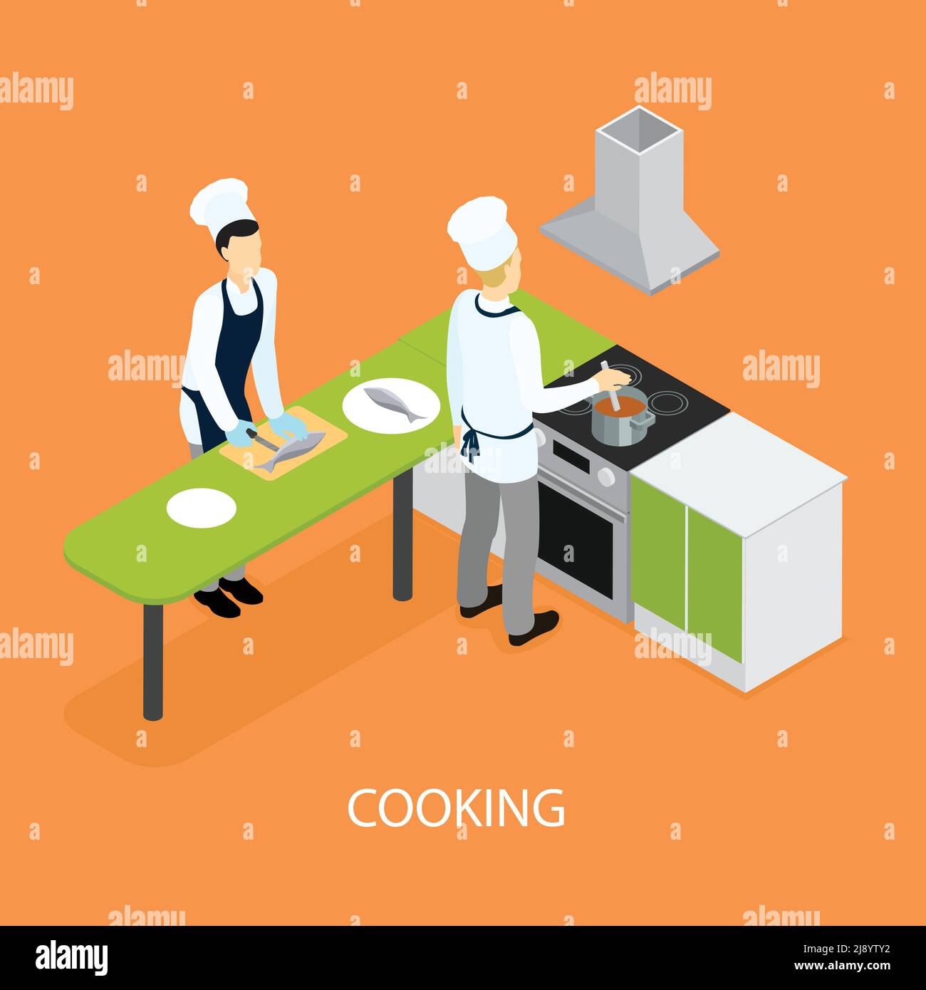 Serving soup in restaurant Stock Vector Images - Alamy