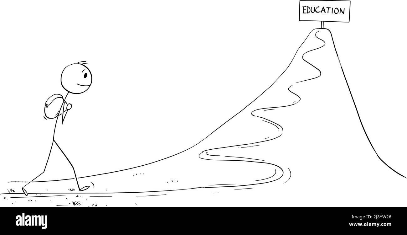 College Vector Stick Figures