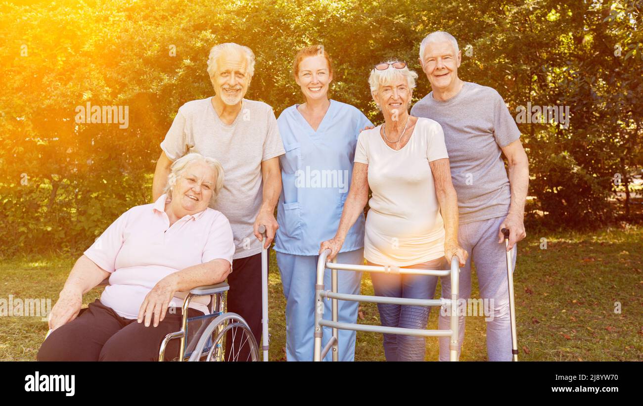 Elderly class wheelchair hi-res stock photography and images - Alamy