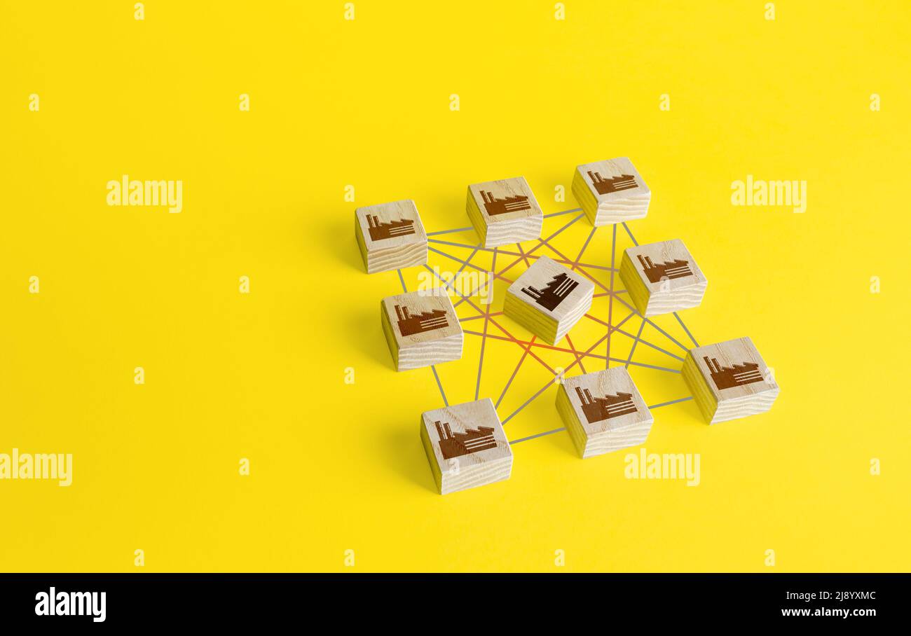 Disruption of production processes by exclusion of factories from the ...