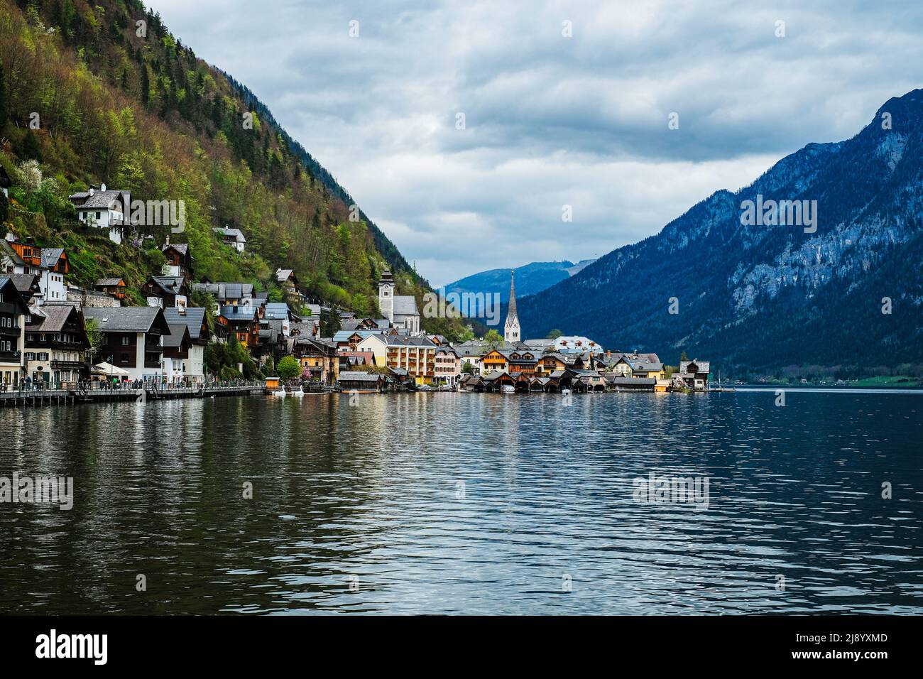 Lakeside town of Hallstatt Stock Photo - Alamy