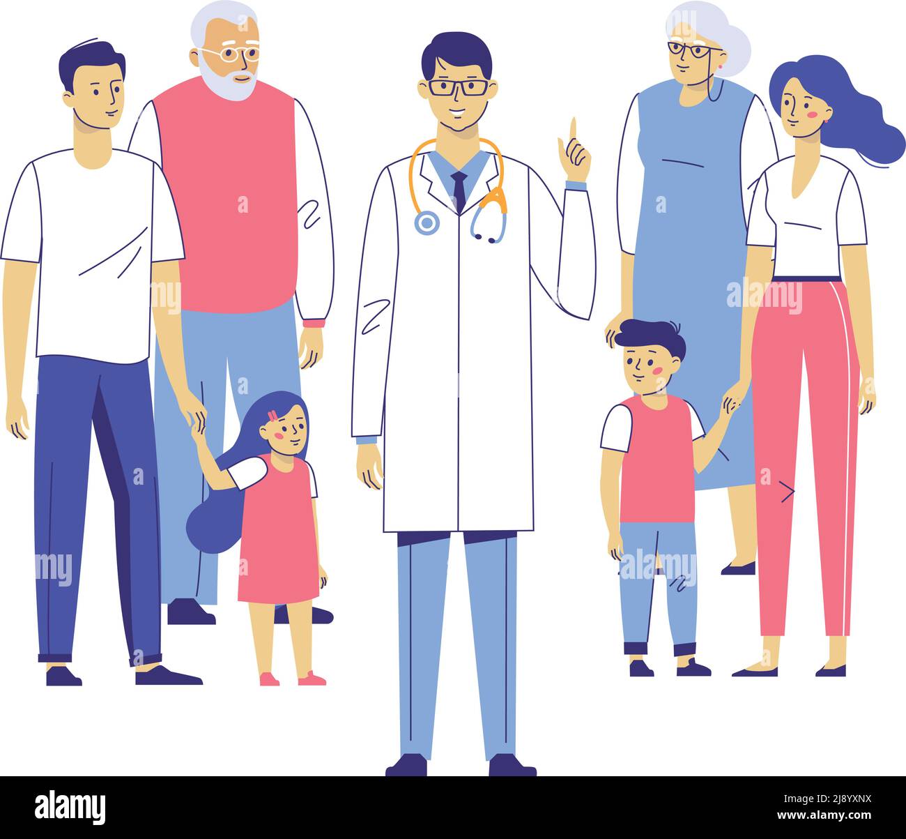 Parents standing Stock Vector Images - Alamy