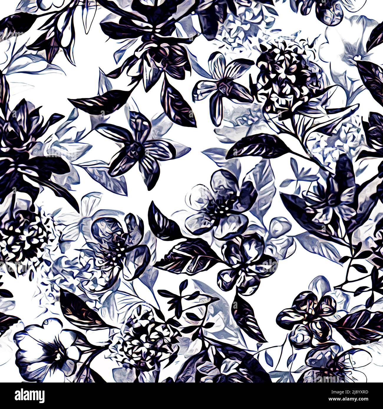 Textile and wallpaper patterns. A printable digital illustration work ...