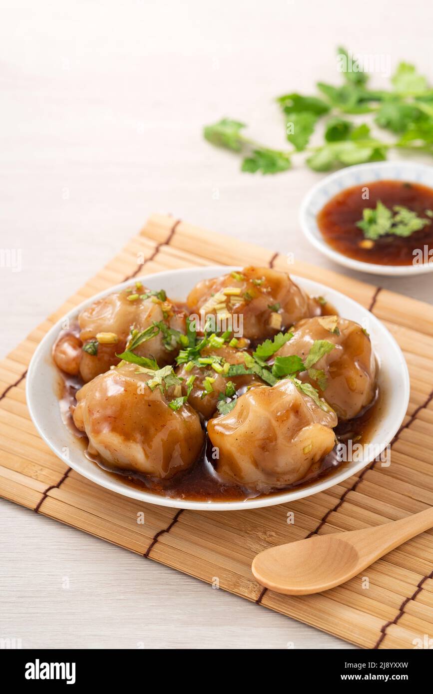 Close up of Bawan (Ba wan), Taiwanese meatball delicacy, delicious ...