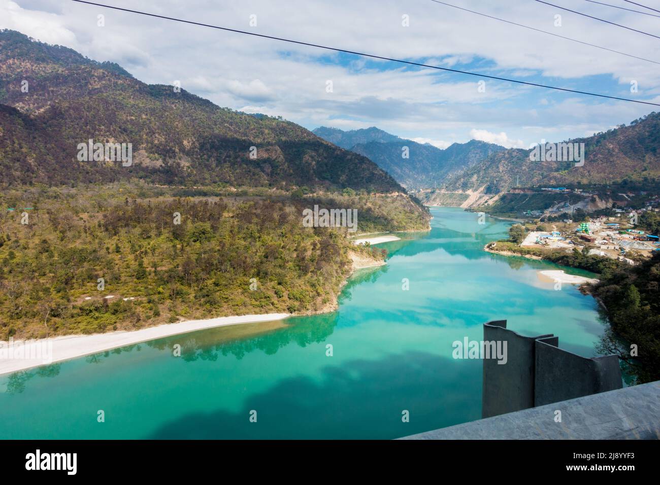 Alaknanda River between Srinagar and Rudraprayag in the Garhwal Region ...