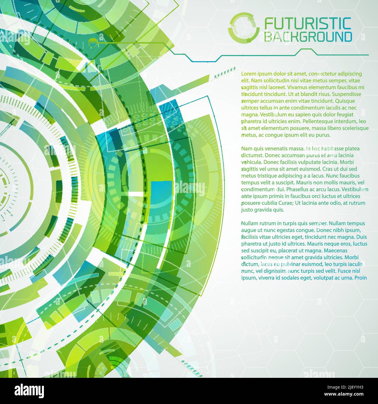 Modern virtual technology conceptual background with decorative ...