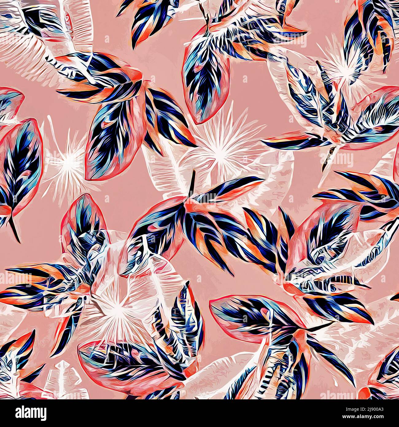 Textile and wallpaper patterns. A printable digital illustration work ...