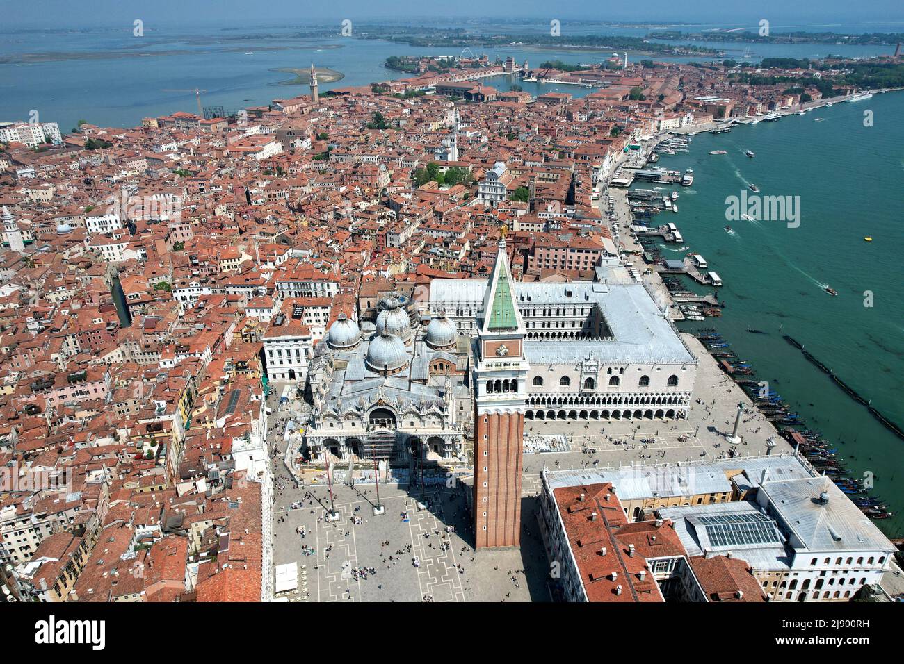 Venezia con Drone. Venice with Drone. Aerial View. May 2022 Stock Photo ...