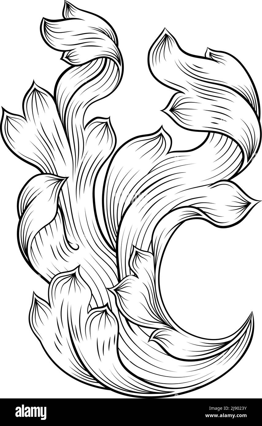 Filigree Heraldic Crest Coat Of Arms Floral Design Stock Vector Image ...