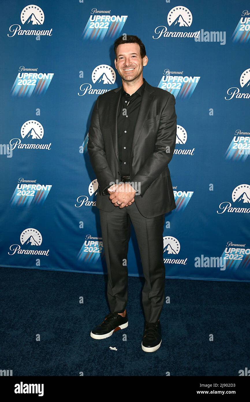 Tony Romo attends the Paramount Upfront 2022 Blue Carpet on May 18 ...