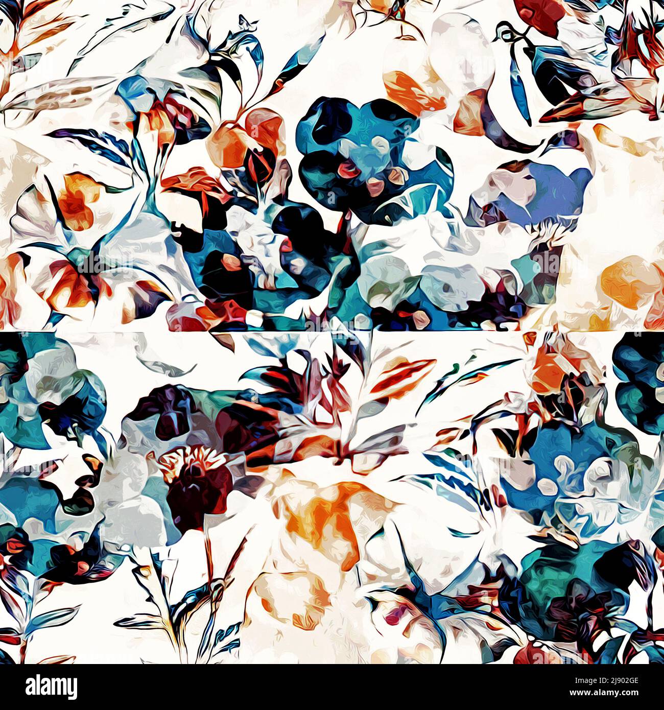 Textile and wallpaper patterns. A printable digital illustration work ...