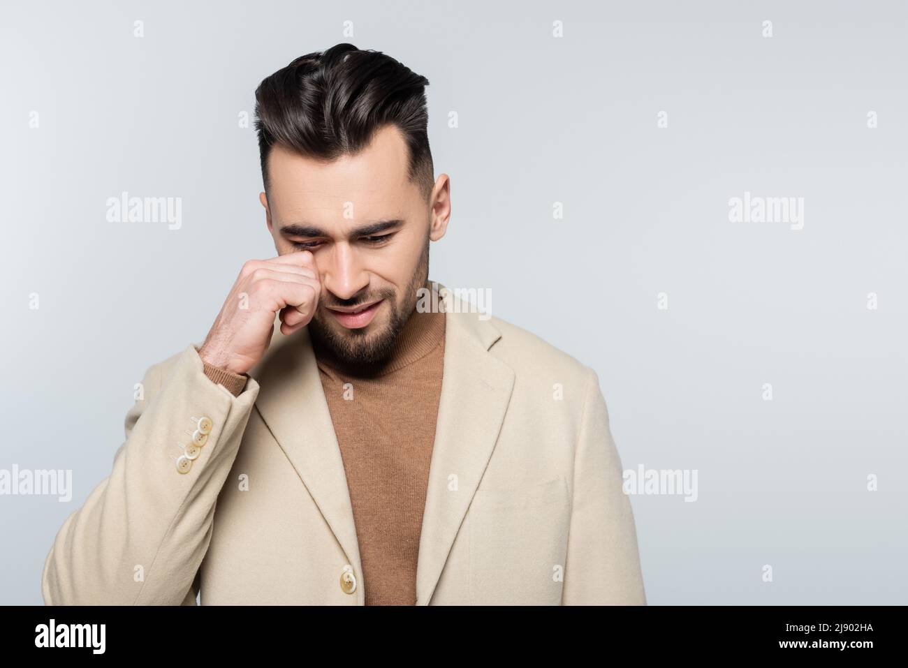 Man crying money hi-res stock photography and images - Alamy