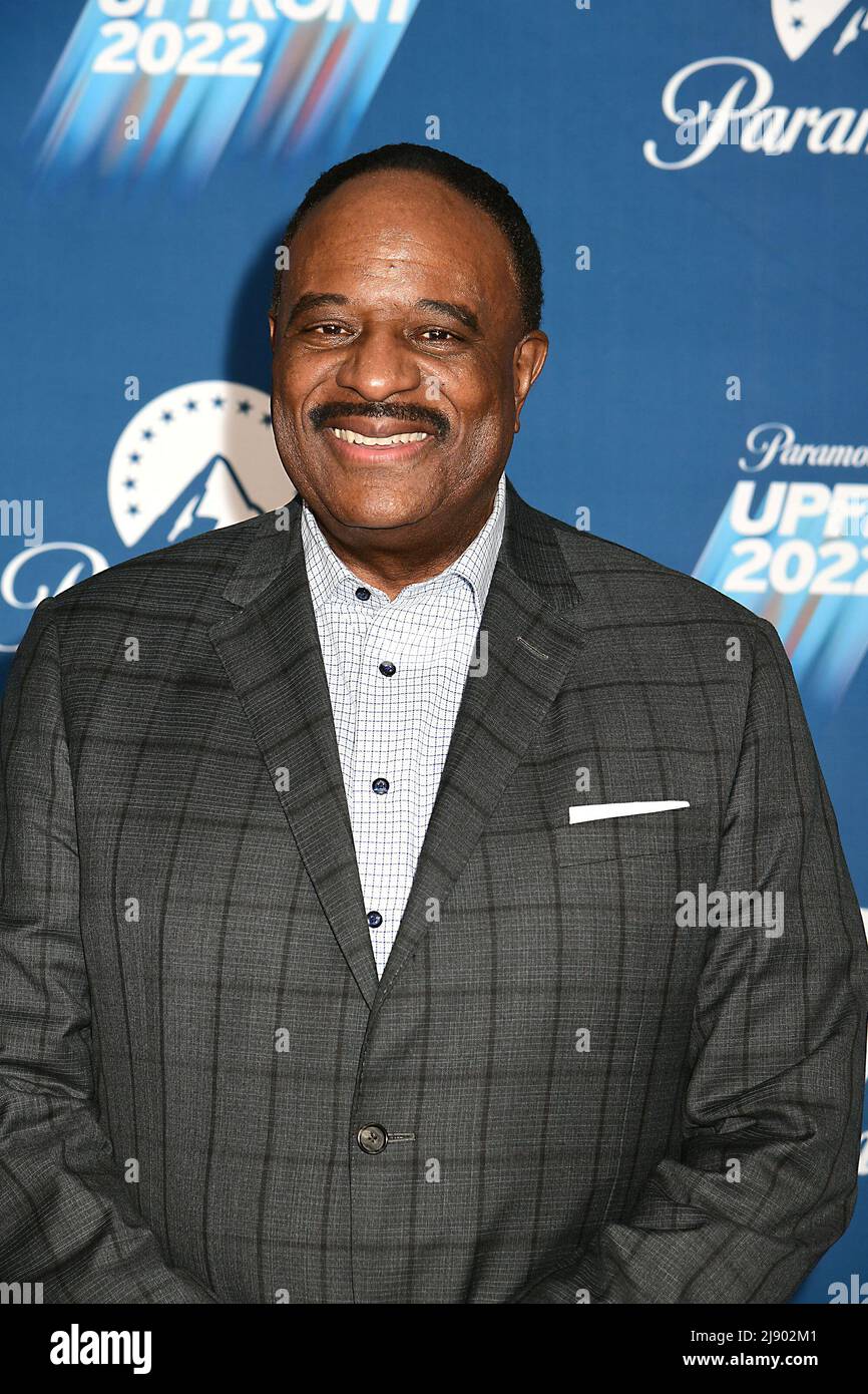 James Brown attends the Paramount Upfront 2022 Blue Carpet on May 18 ...