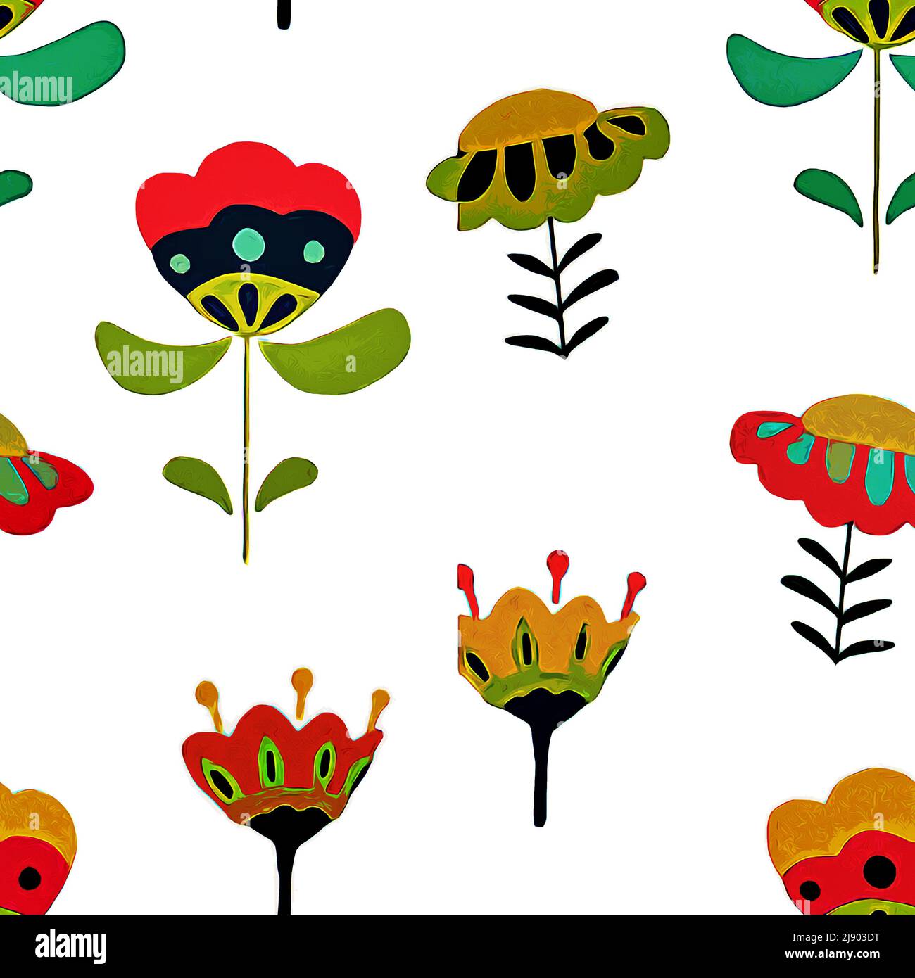 Textile and wallpaper patterns. A printable digital illustration work ...