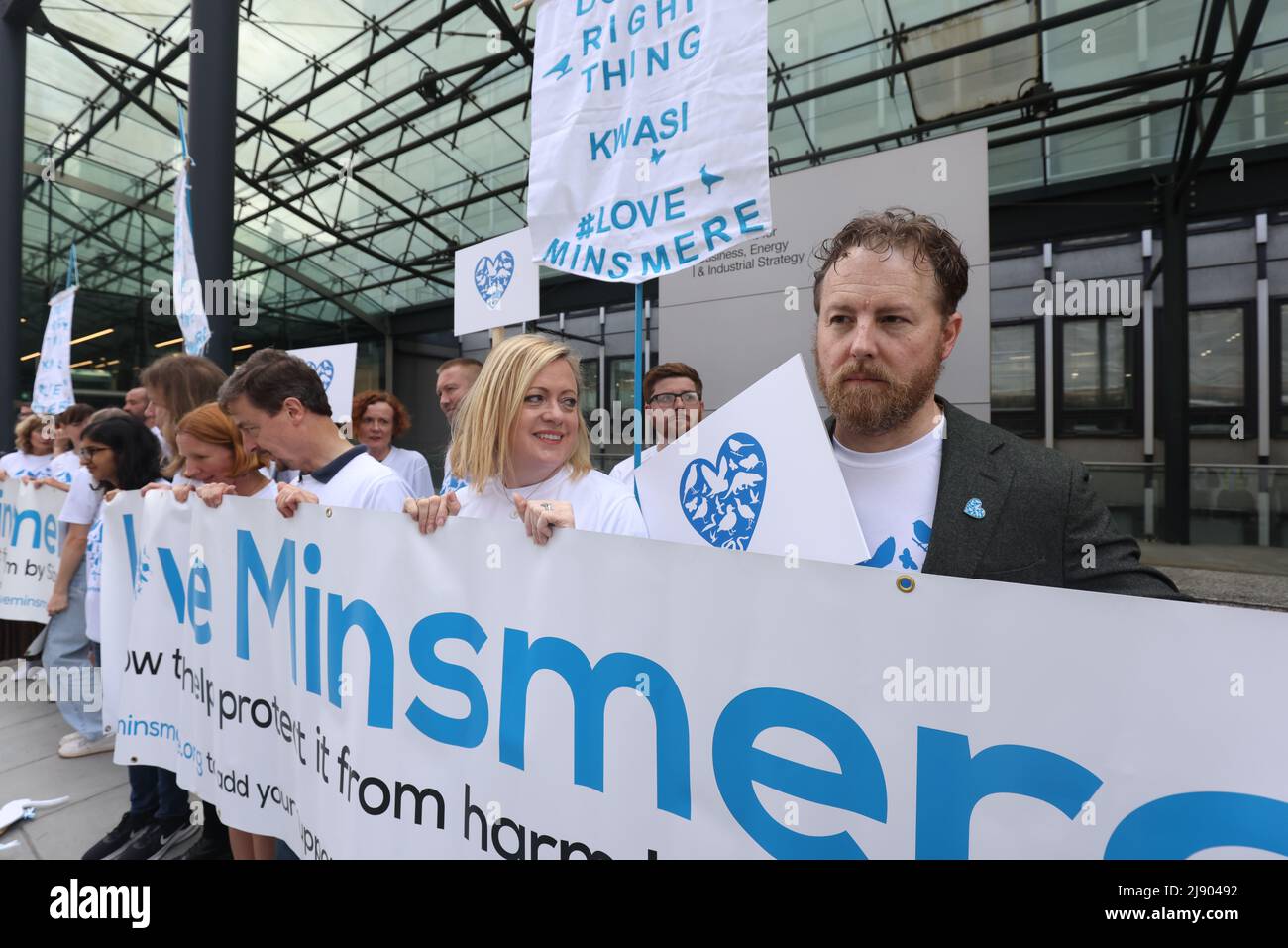 Actor Sam West attends an RSPB protest outside the Department For ...