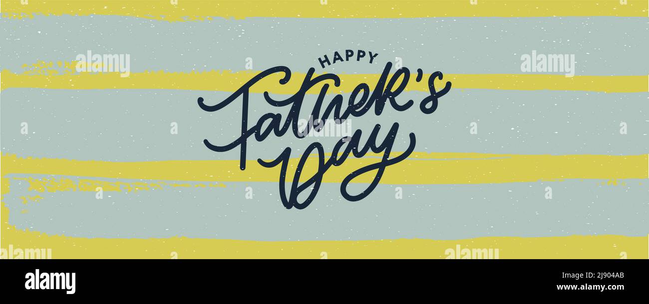 Happy Father s Day Calligraphy greeting card. Vector illustration Stock ...