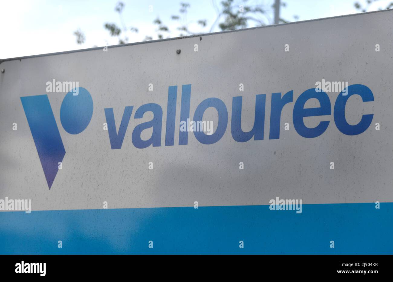 Duesseldorf, Germany. 19th May, 2022. View of the Vallourec GmbH logo ...