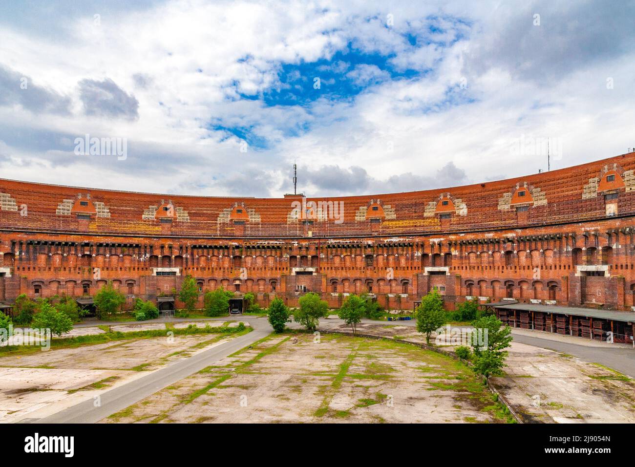 The large inner courtyard of the unfinished remains of the ...