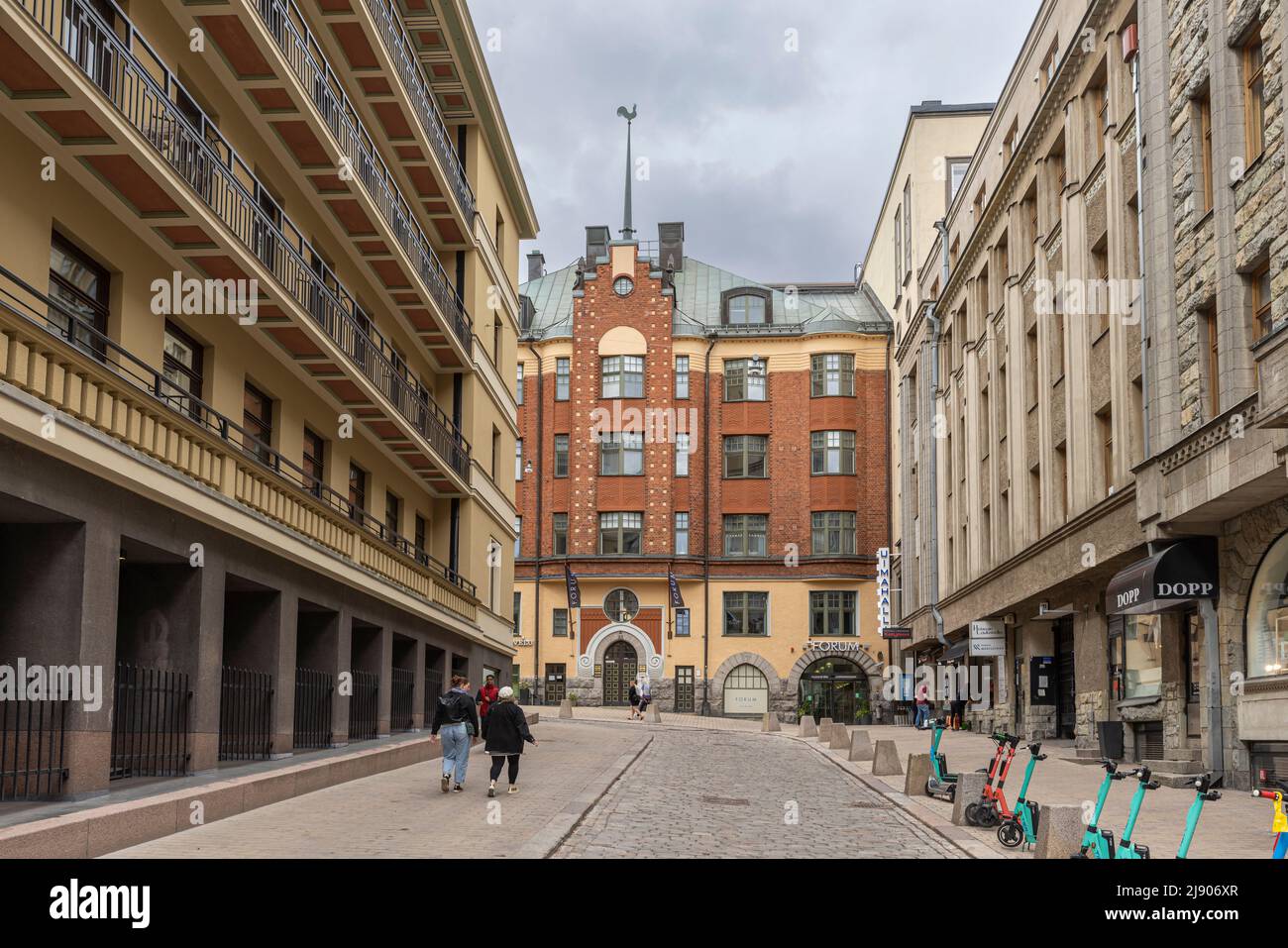 Historical building downtown Helsinki on an early summer day Stock ...