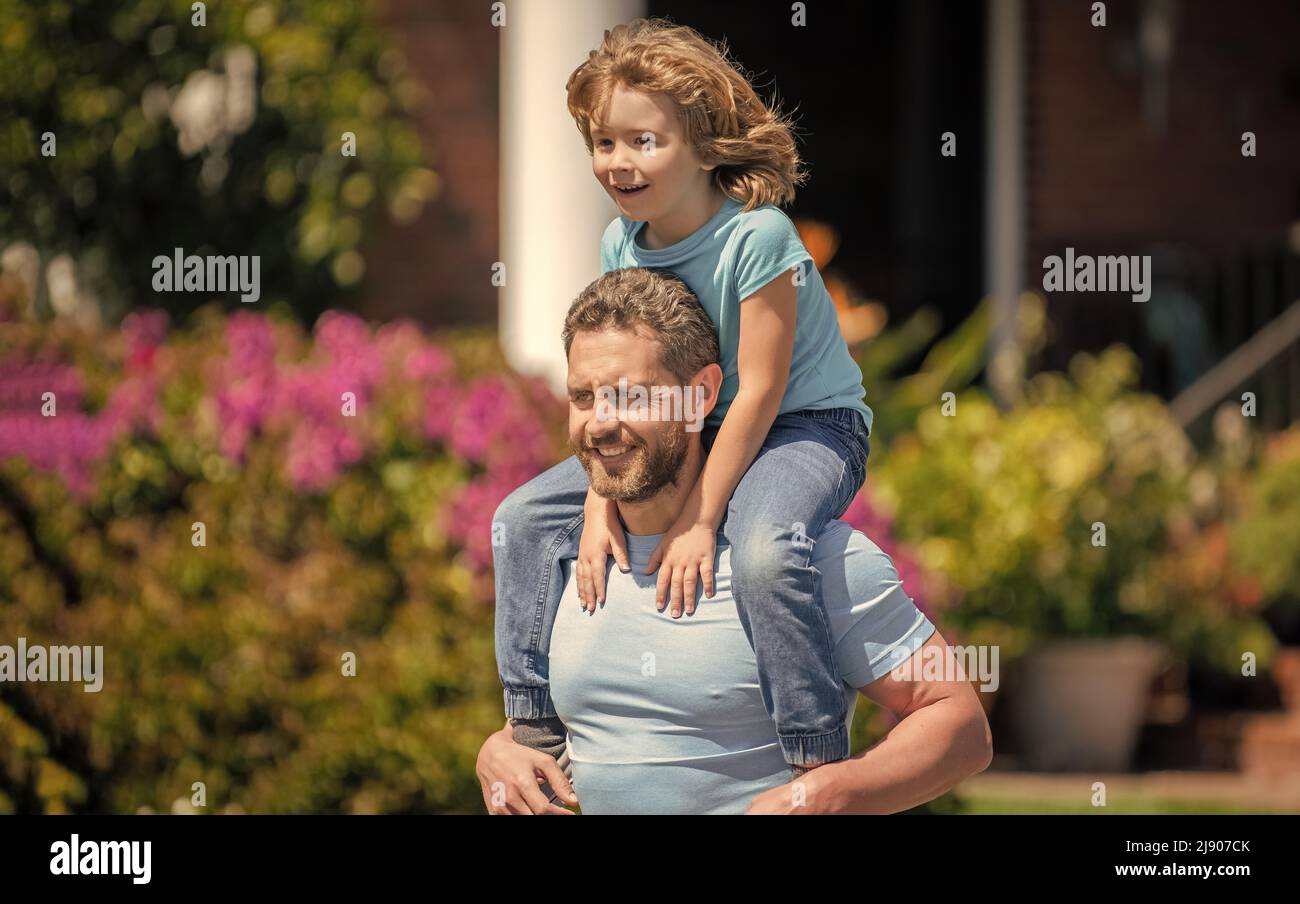 family value. childhood and parenthood. parent hold with small child ...