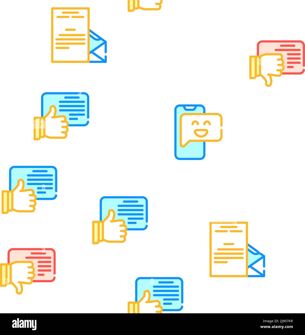 Client Review Feedback Collection Icons Set Vector Stock Vector Image ...