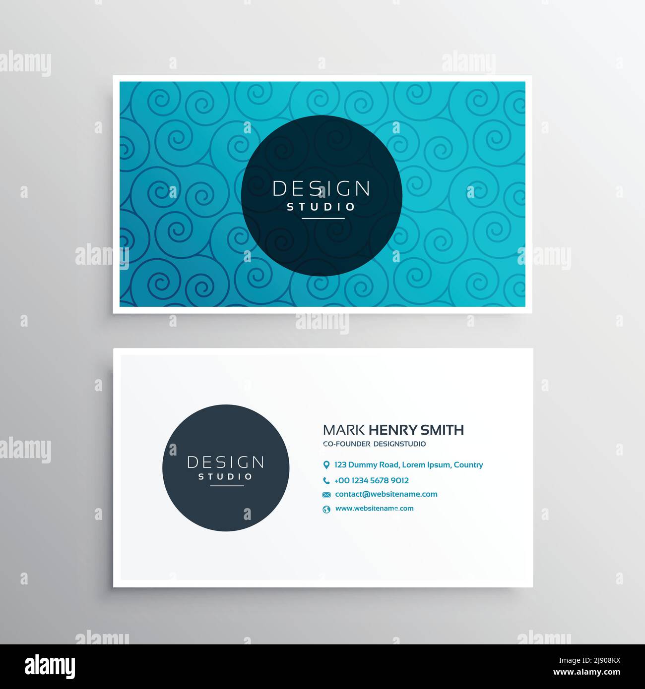 Swirl visiting card Stock Vector Images - Alamy