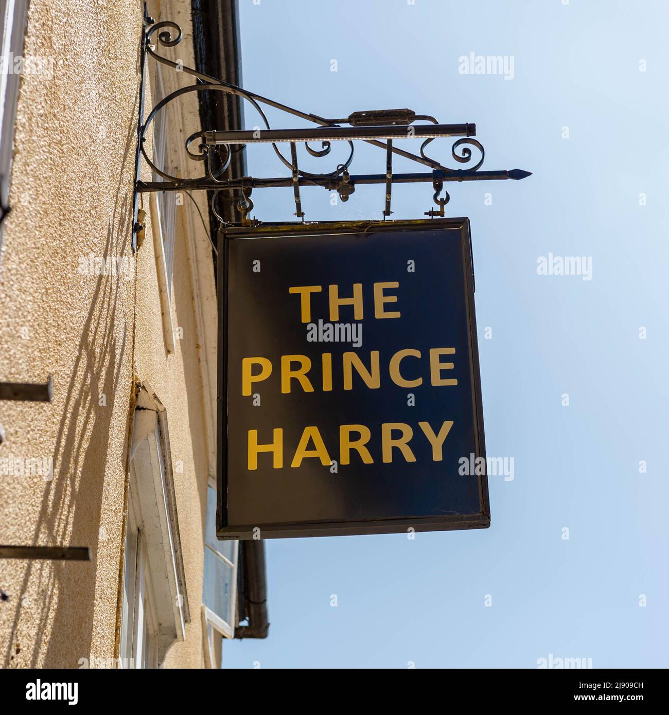 The sign above the entrance to the Prince Harry Pub, Windsor Stock ...