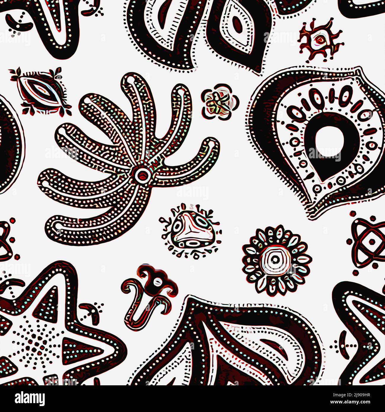 Textile and wallpaper patterns. A printable digital illustration work ...