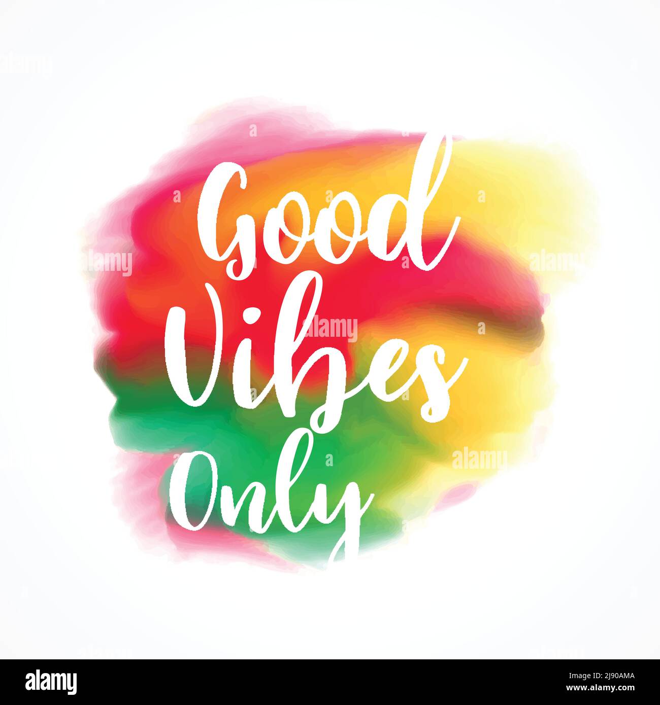 Good vibes only motivational quote Stock Vector Images - Alamy