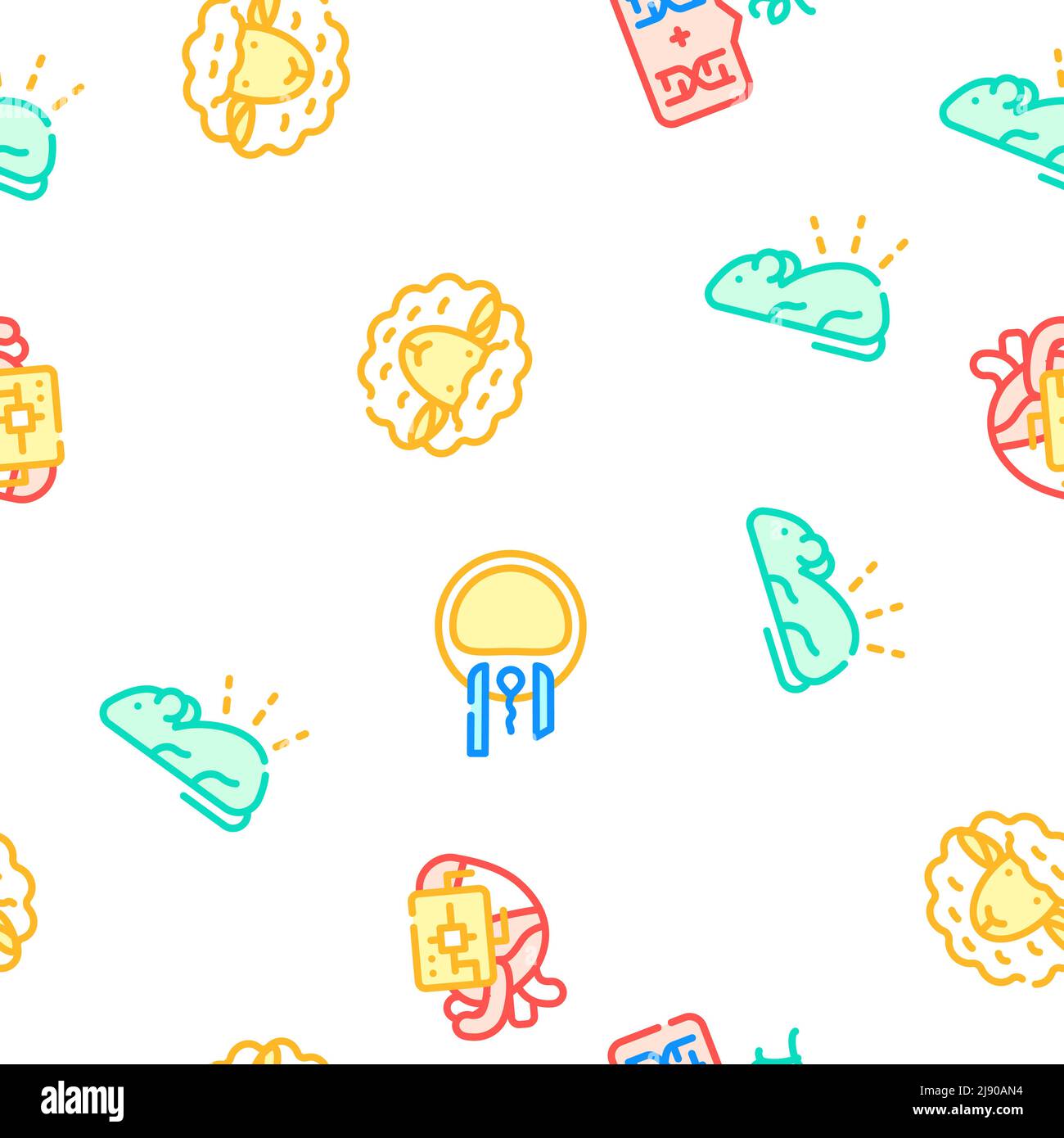 Biotech Technology Collection Icons Set Vector Illustrations Stock ...