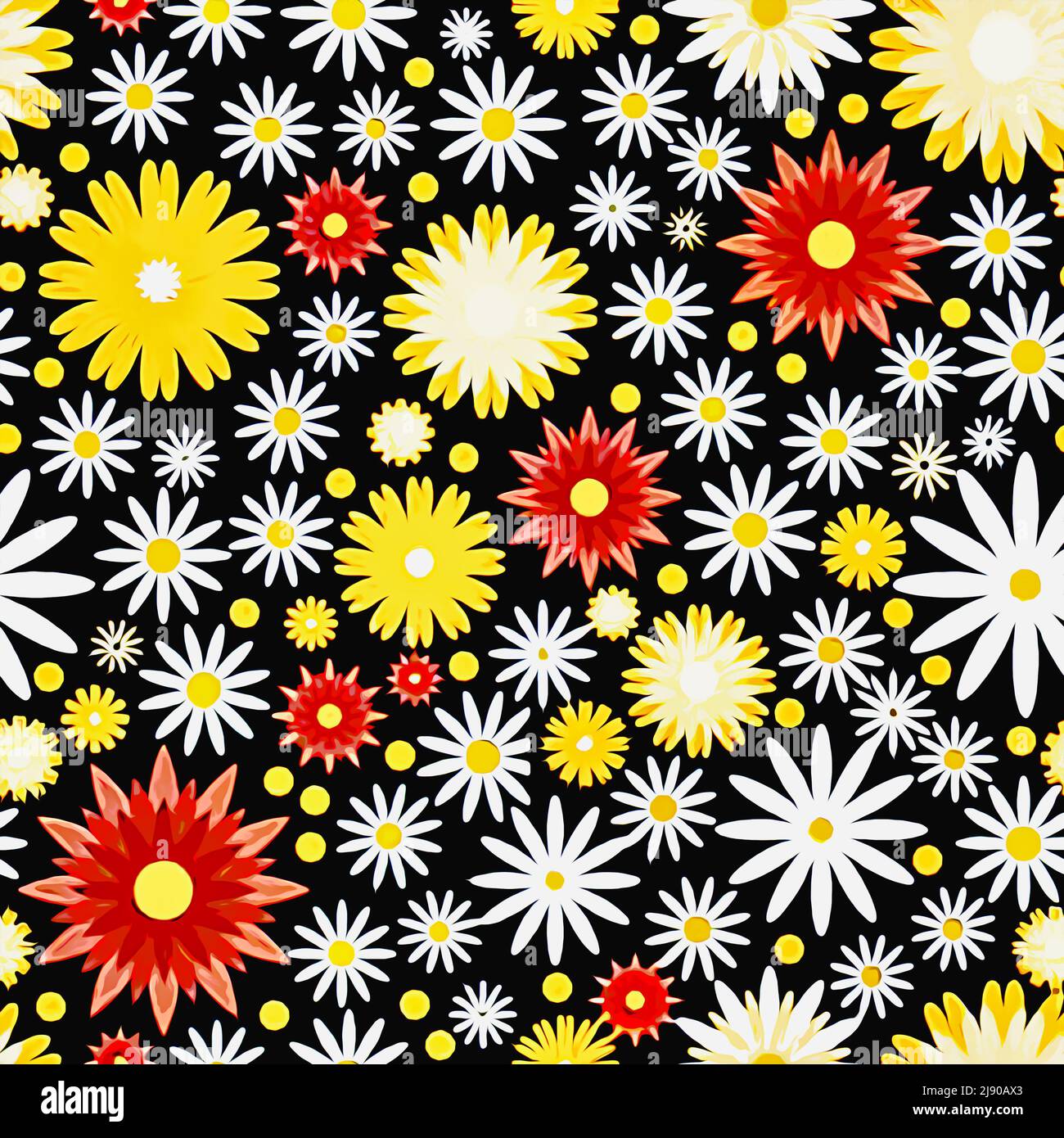 Textile and wallpaper patterns. A printable digital illustration work ...