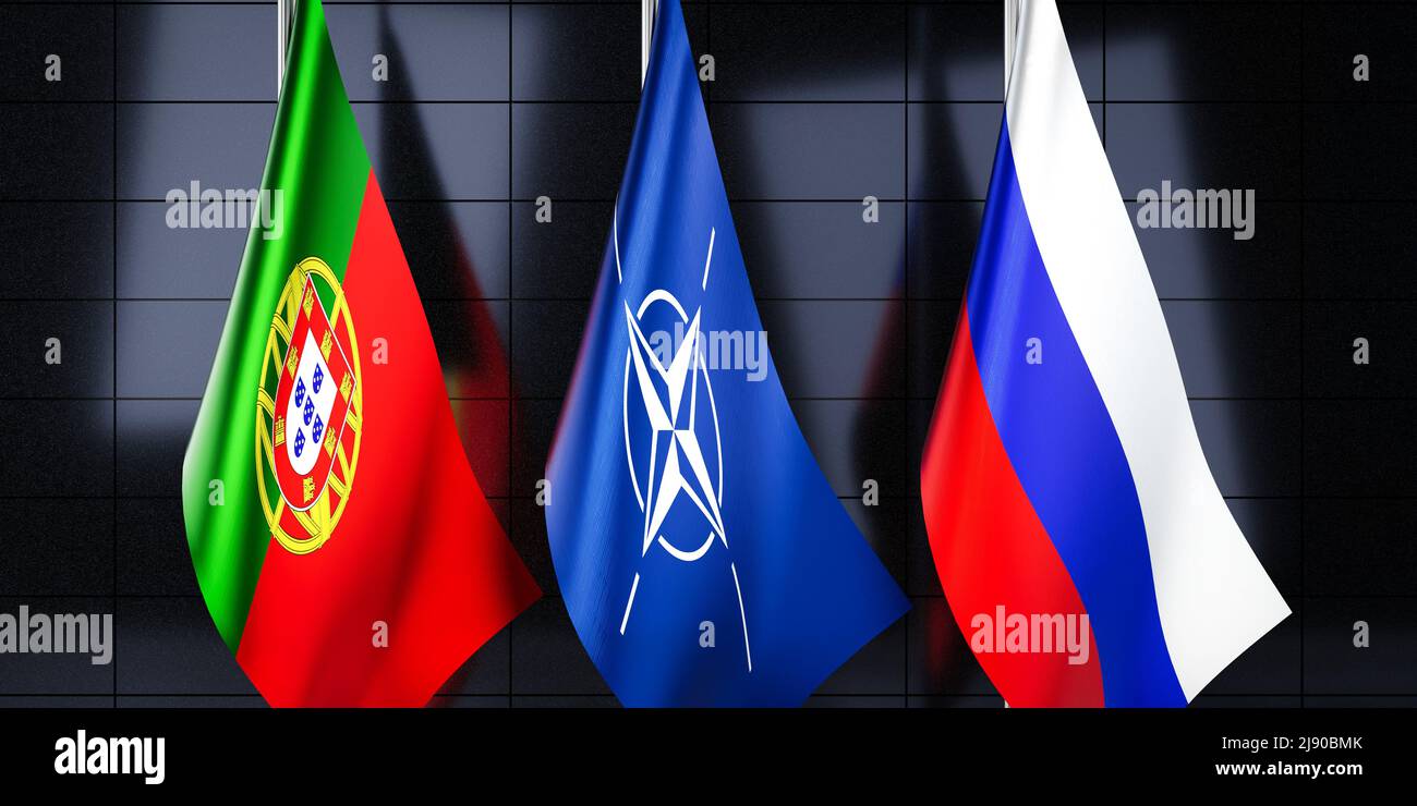 Nato portugal flag hi-res stock photography and images - Alamy