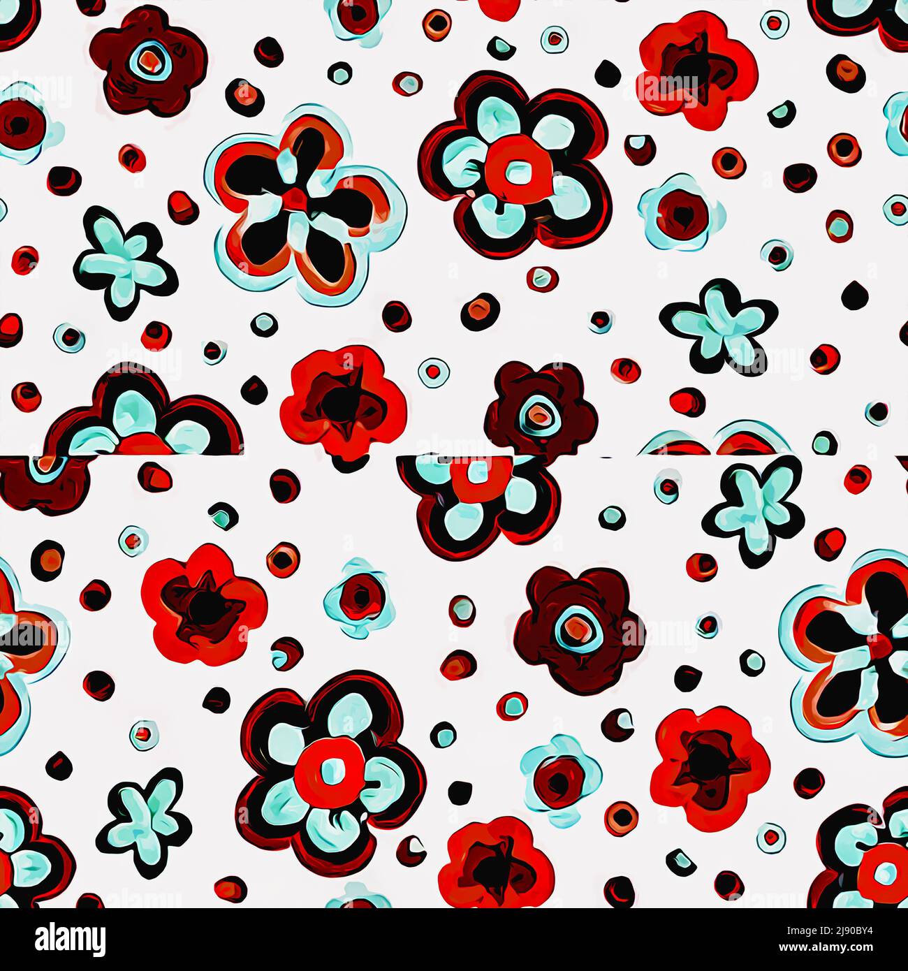 Textile and wallpaper patterns. A printable digital illustration work ...