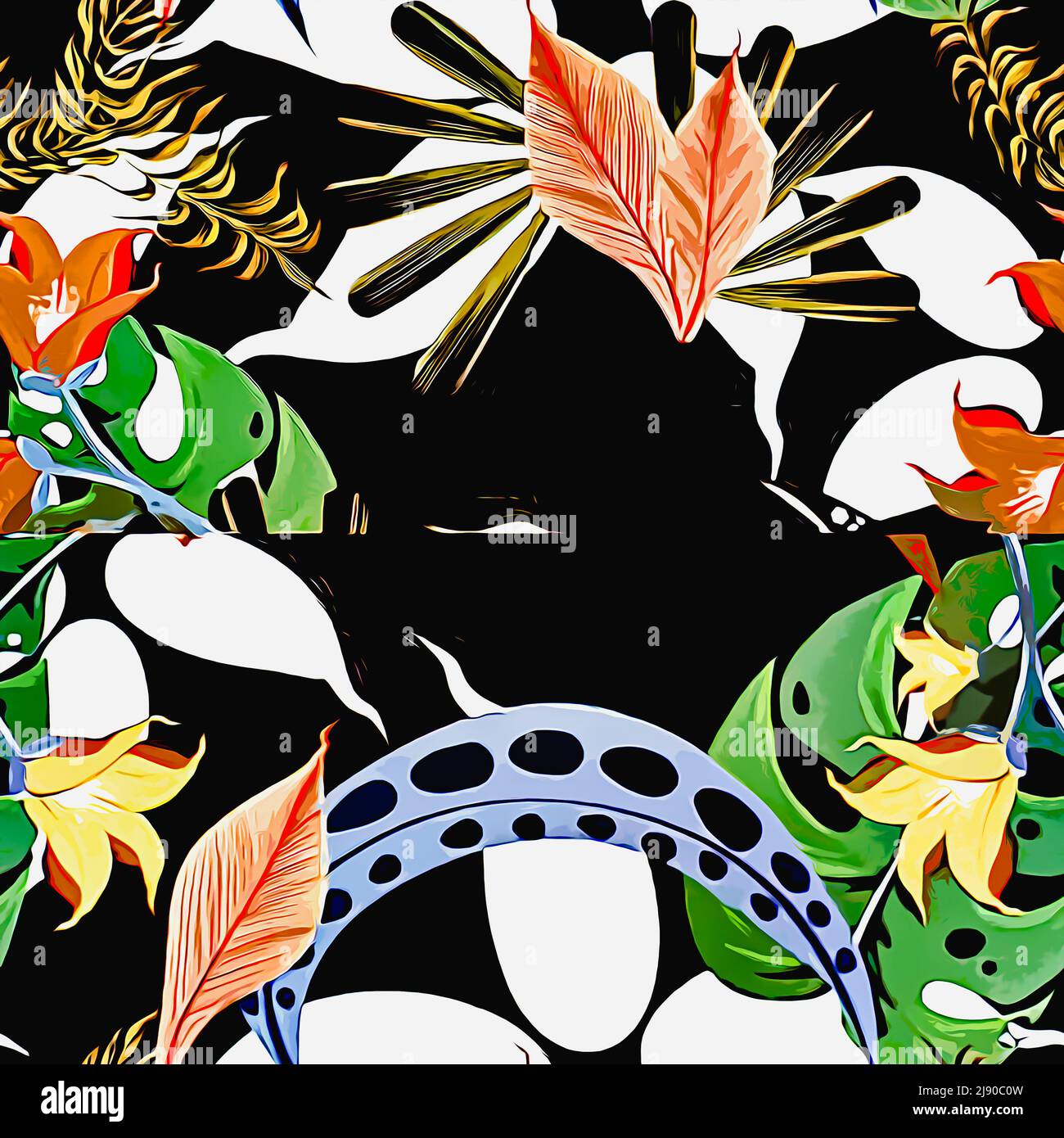 Textile and wallpaper patterns. A printable digital illustration work ...