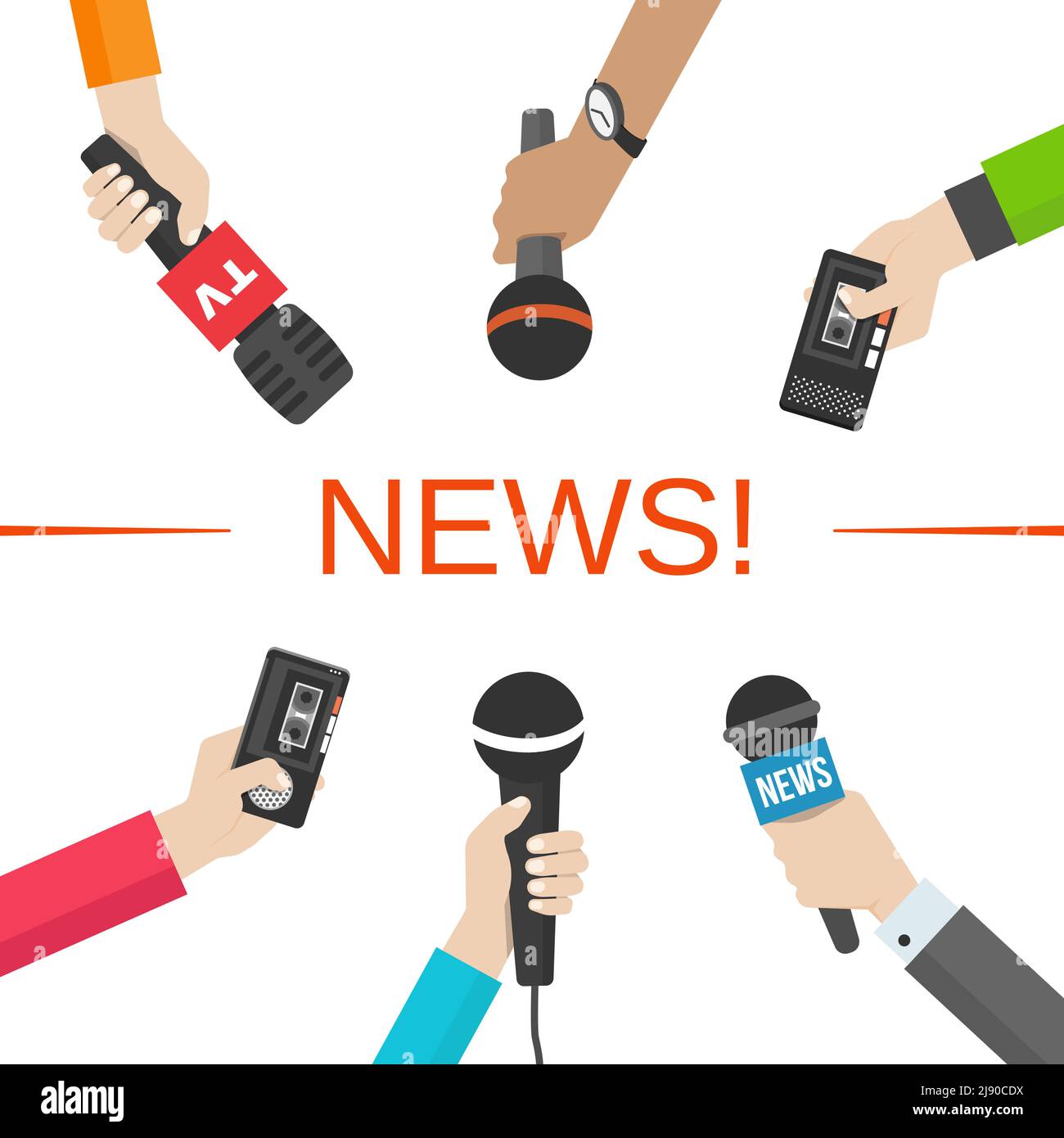 Hands holding microphones hi-res stock photography and images - Alamy