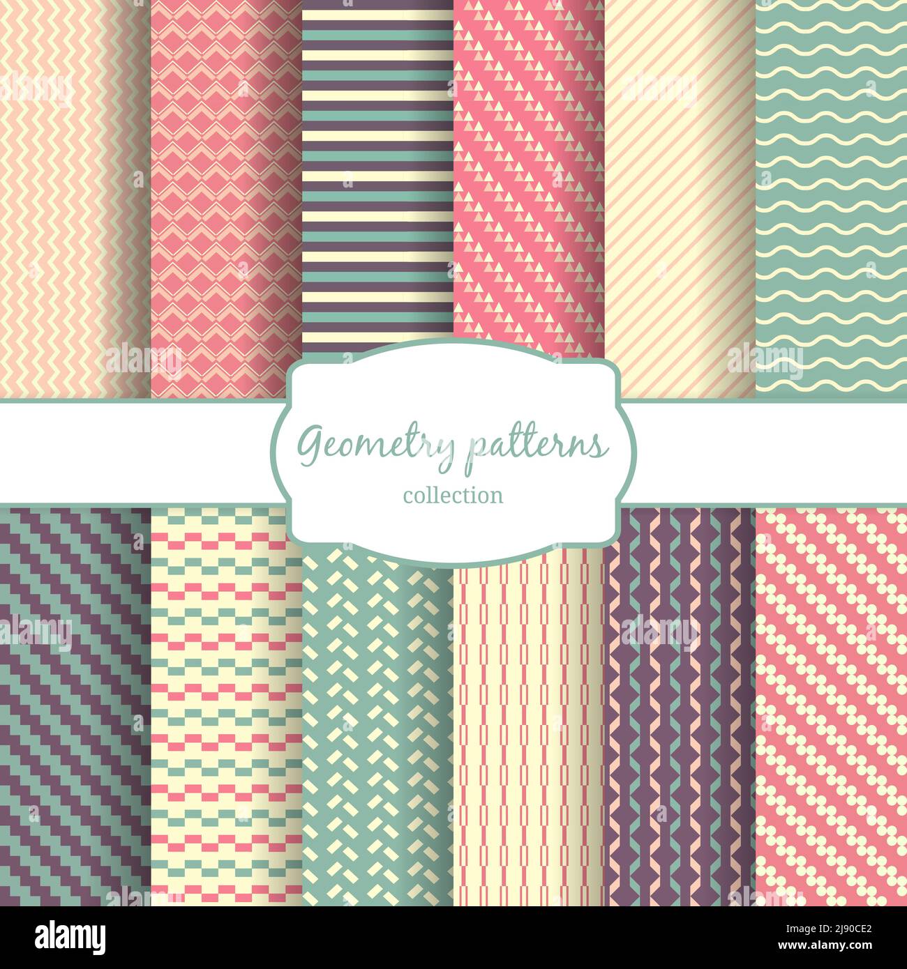 Seamless vector geometric vertical, diagonal lines and rhombus and ...