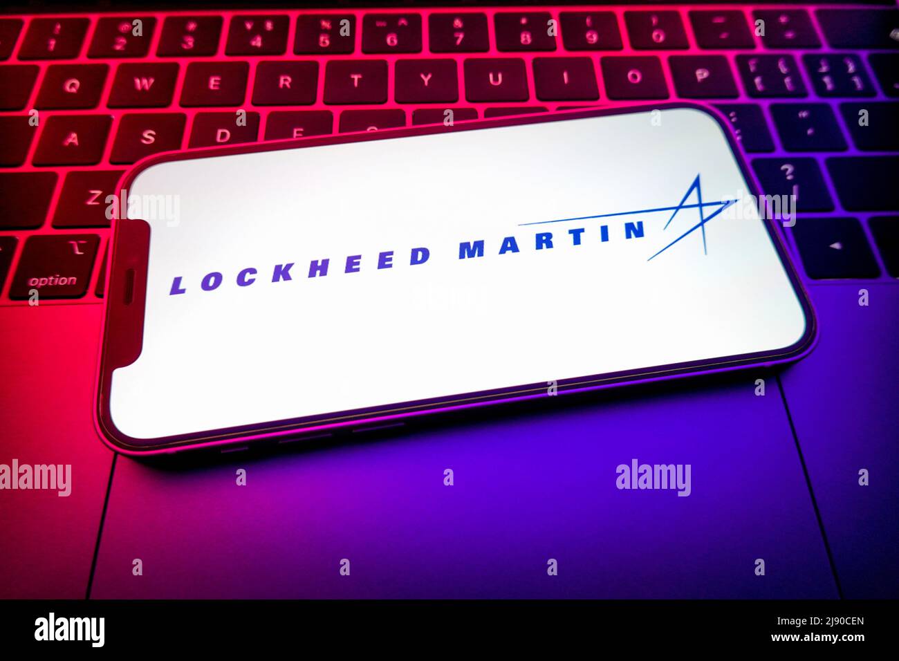 China. 19th May, 2022. In this photo illustration, a Lockheed Martin ...