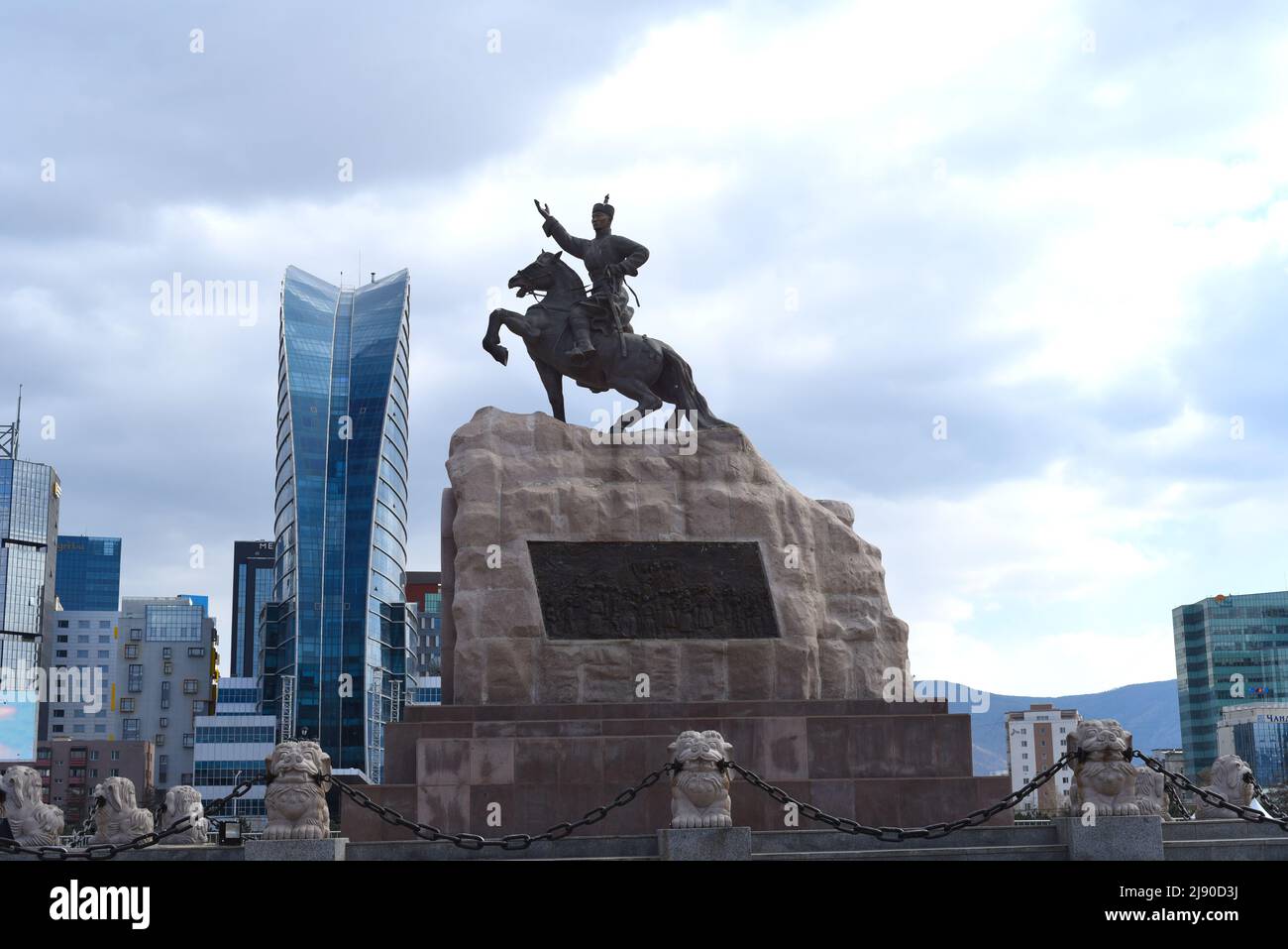 ULAANBAATAR, MONGOLIA - May 11, 2022: Statue of Damdin Sukhbaatar Stock ...