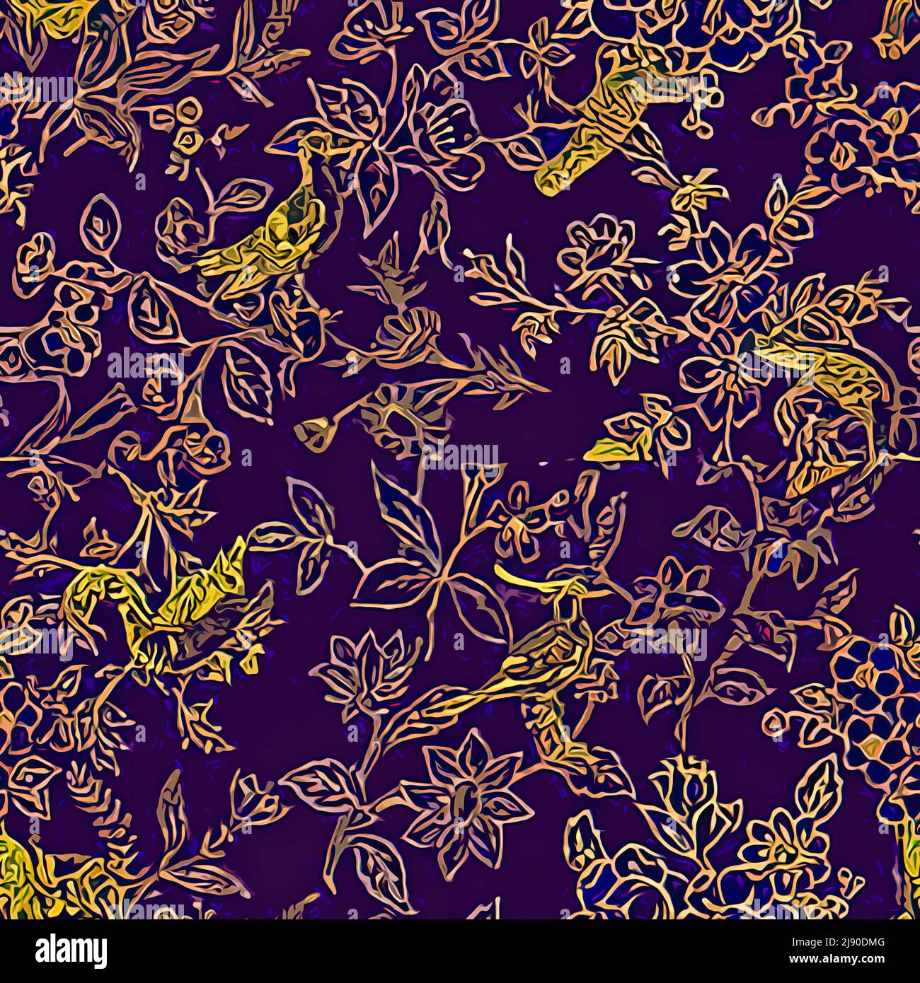 Textile and wallpaper patterns. A printable digital illustration work ...