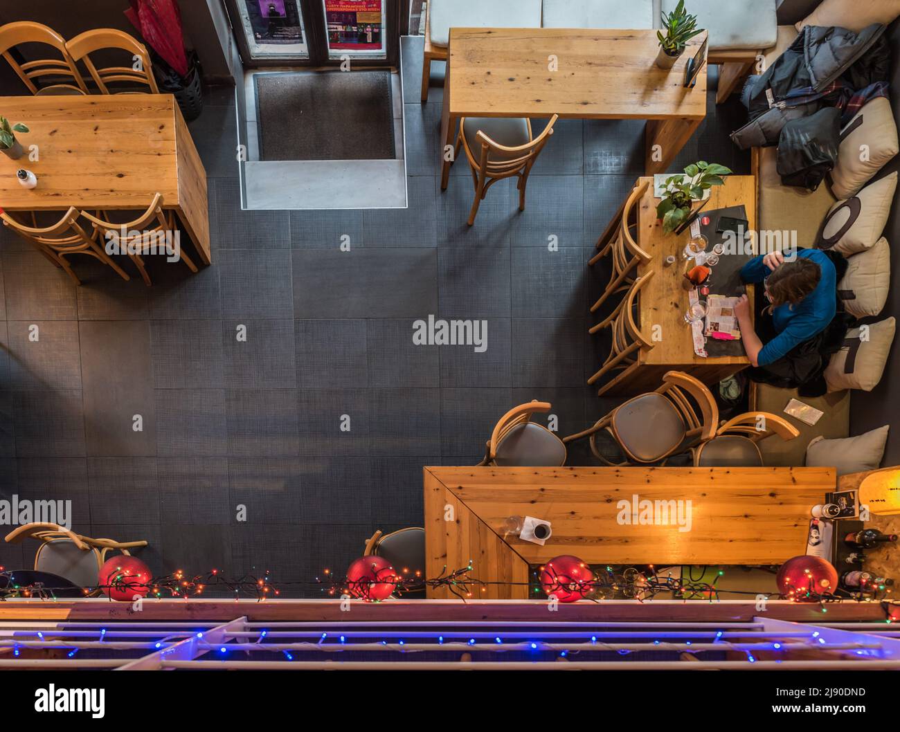 Athens Old Town, Attica - Greece - 12 28 2019 View from above of a ...